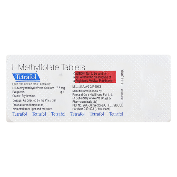 Buy Tetrafol for Folate Deficiency Support | MedsBase