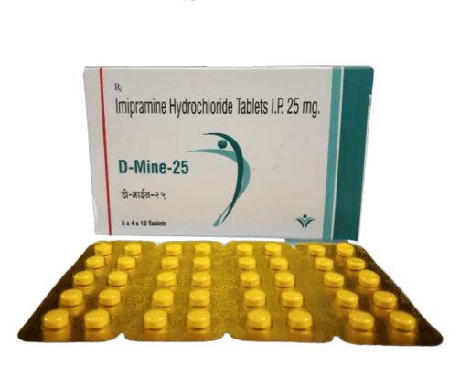 Buy D-mine (Imipramine 25 mg) for Depression & Panic | MedsBase