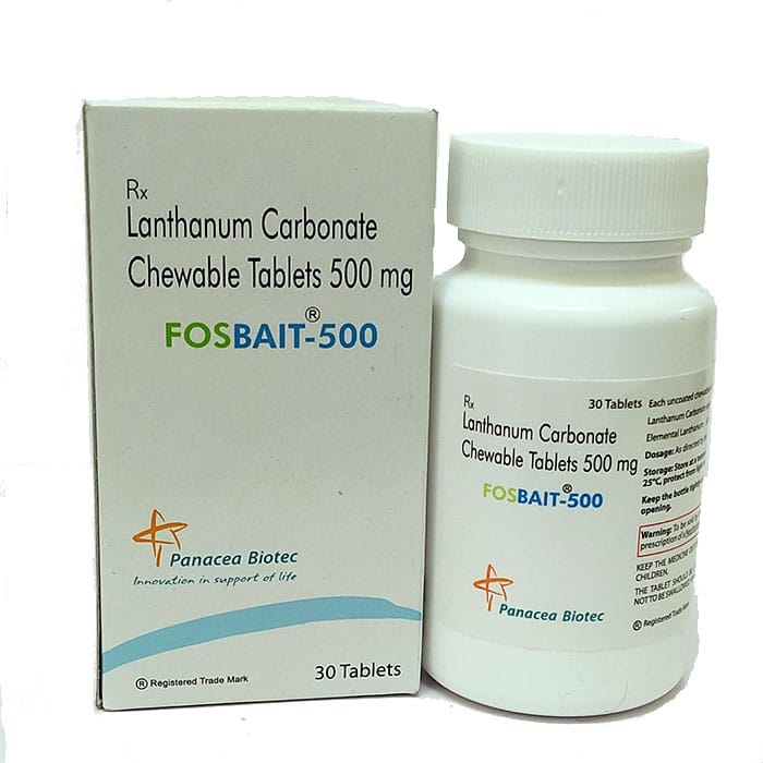 Buy Fosbait 500 Chewable Tablets for Hyperphosphatemia Control | MedsBase
