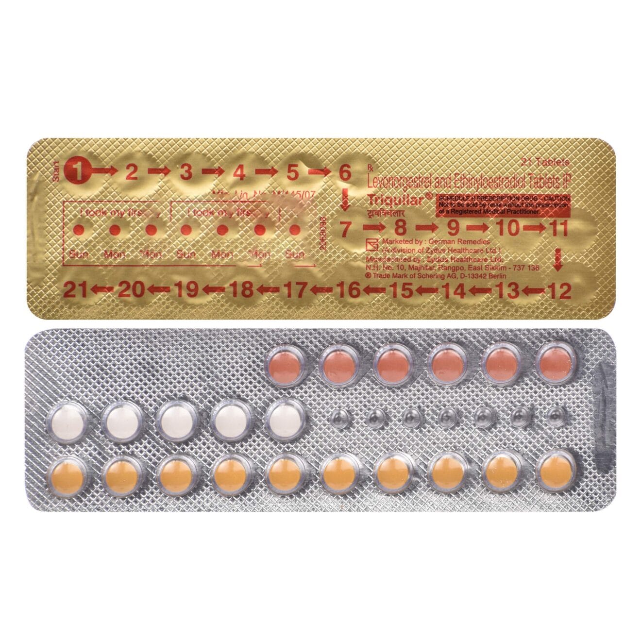 Buy Triquilar Contraceptive Pill Online | Birth Control | MedsBase